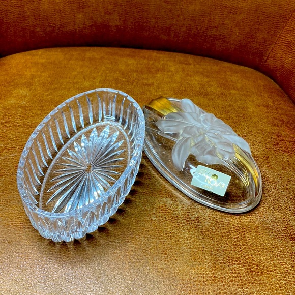 Studio Nova Japan | Other | Studio Nova Etched Orchid Oval Lidded Glass ...